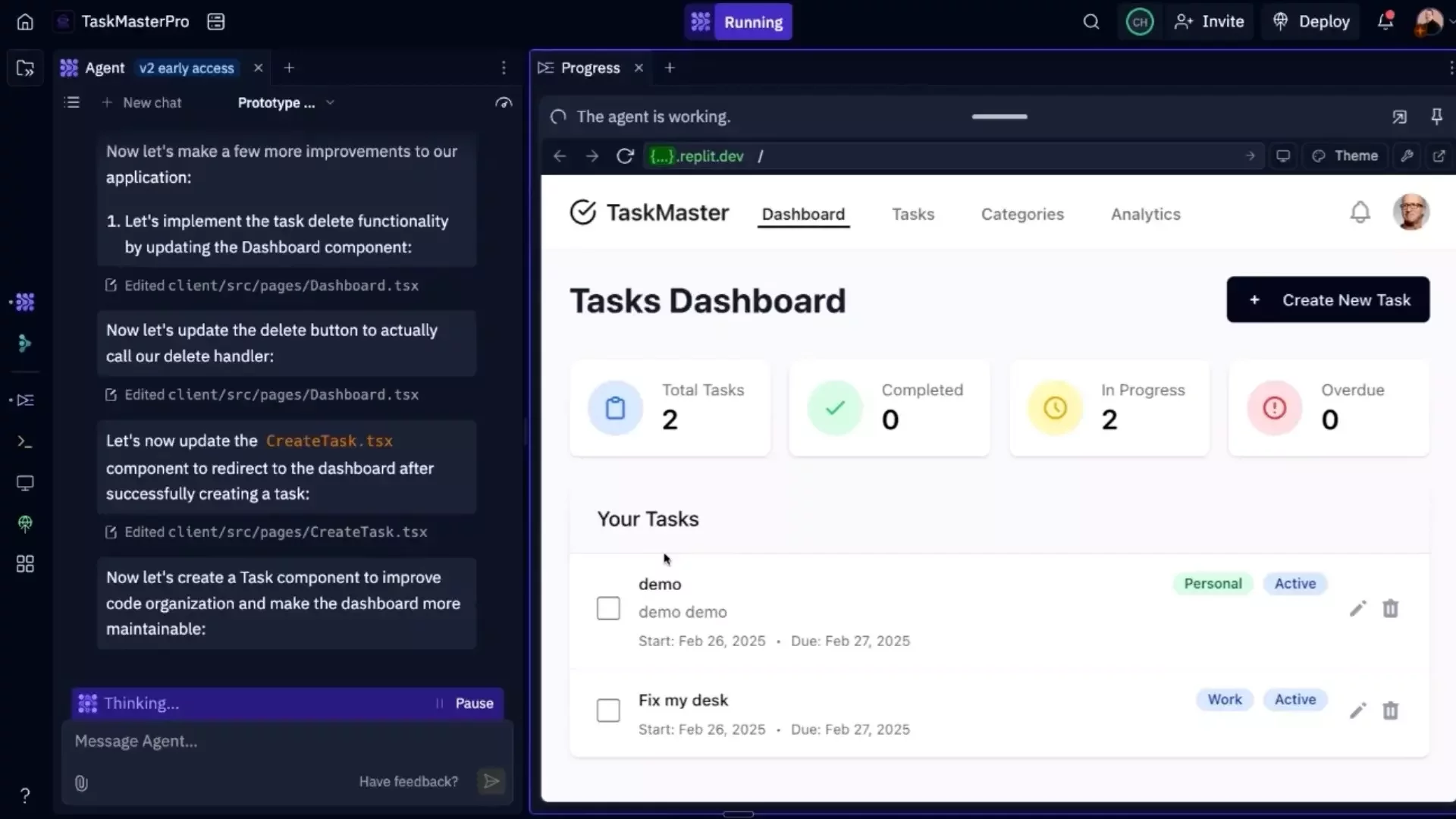 Rebuilding Our App from Scratch Using Replit Agent V2 (How To) | Build a To-Do List App with ...