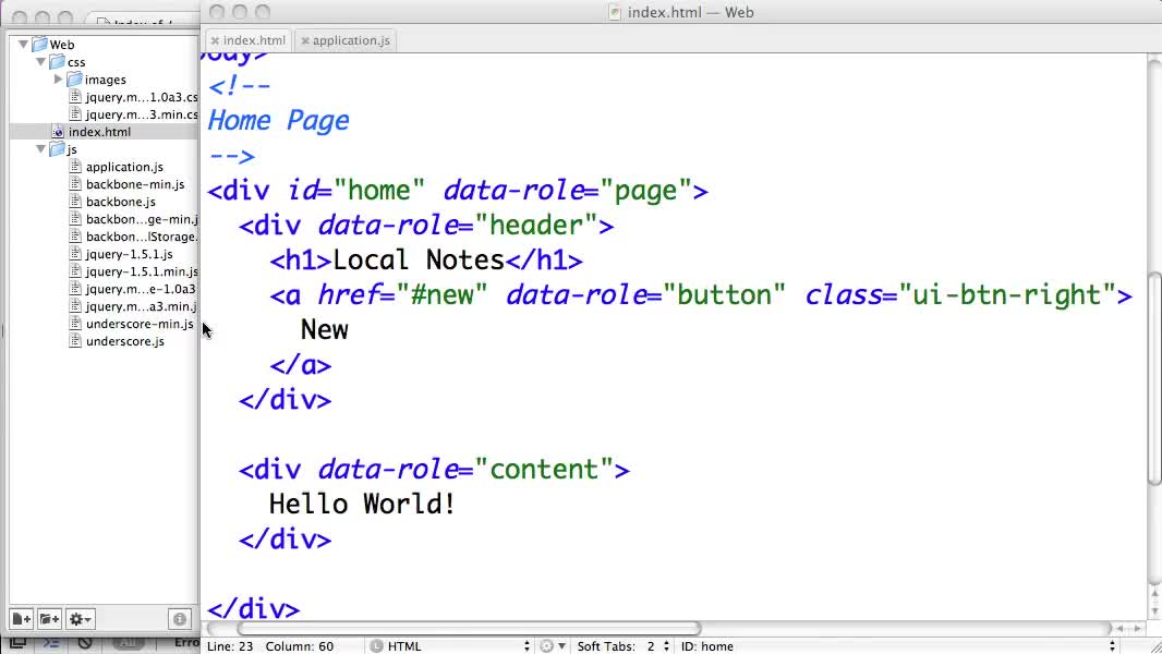 Html5 Mobile Ui Ui Components Part 2 How To Html5 Mobile Web Applications Treehouse 0540