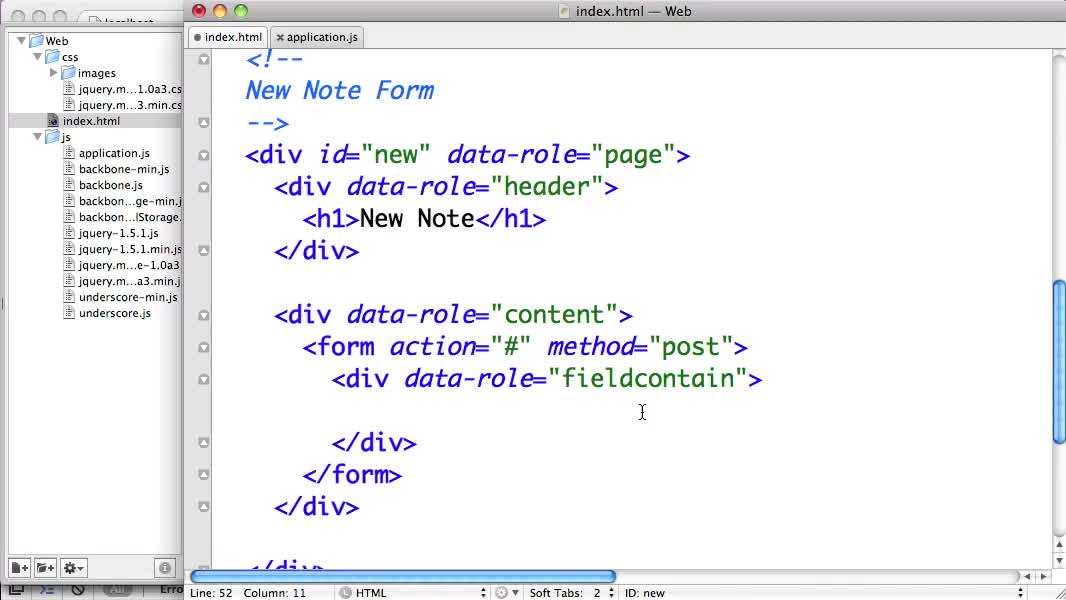 Html5 Mobile Ui Forms Part 2 How To Html5 Mobile Web Applications Treehouse 9891