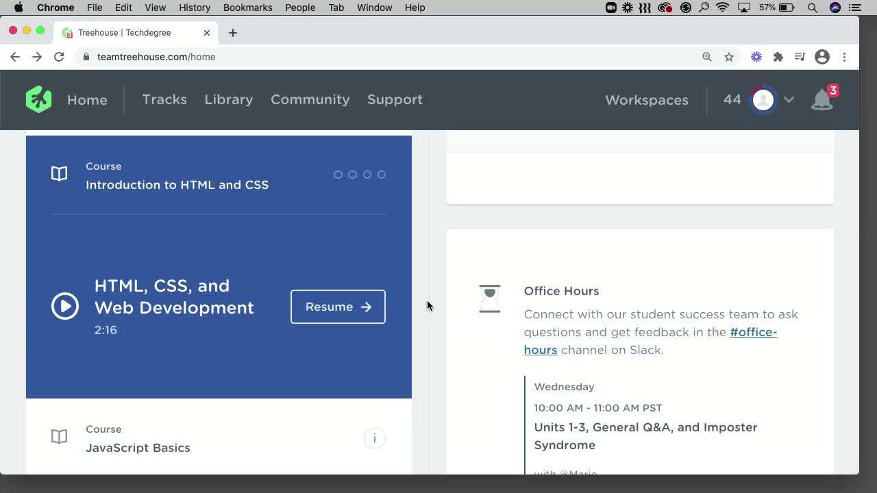 Techdegree Table of Contents (How To) | How to Use Treehouse | Treehouse