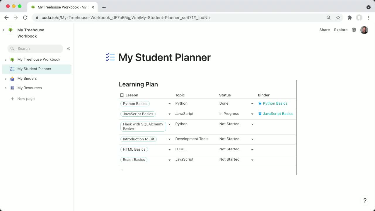 Conditional Formatting (How To) | Learning with Coda | Treehouse