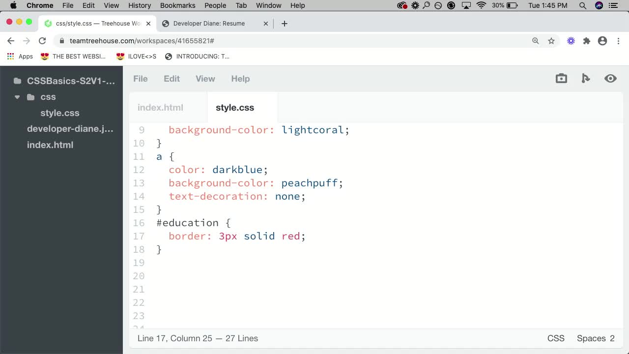 ID Selectors (How To) | CSS Basics | Treehouse