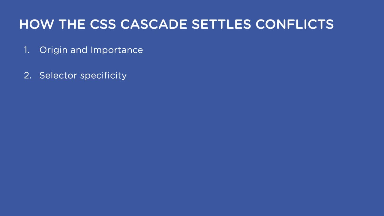 The Cascade: Specificity and Source Order (How To) | CSS Basics | Treehouse