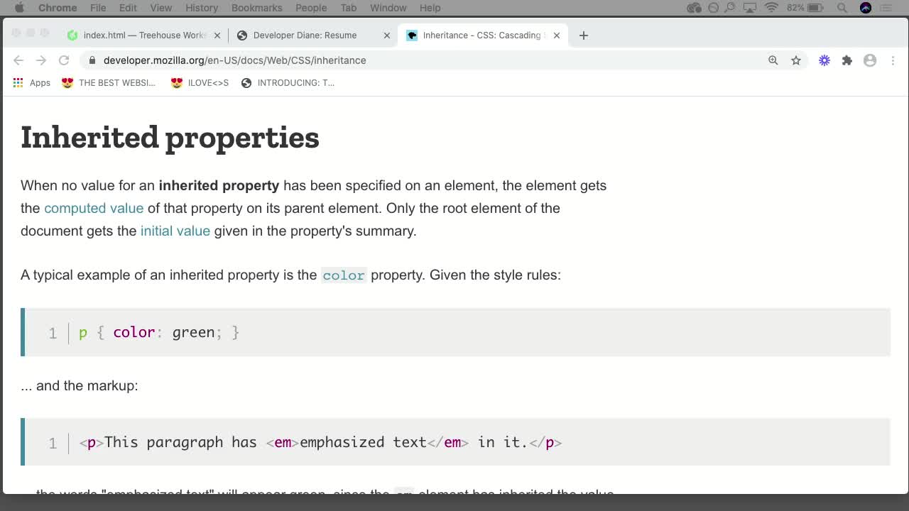 Inheritance (How To) | CSS Basics | Treehouse