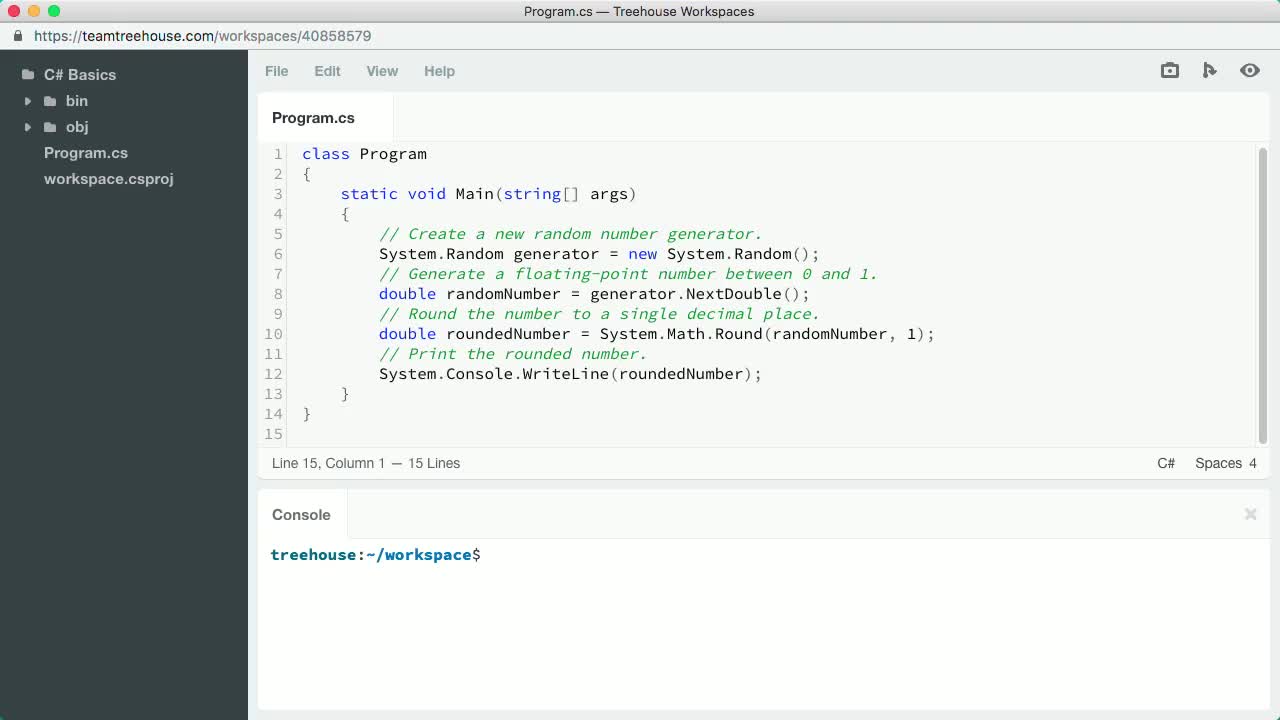 Namespaces (How To) | C# Basics | Treehouse