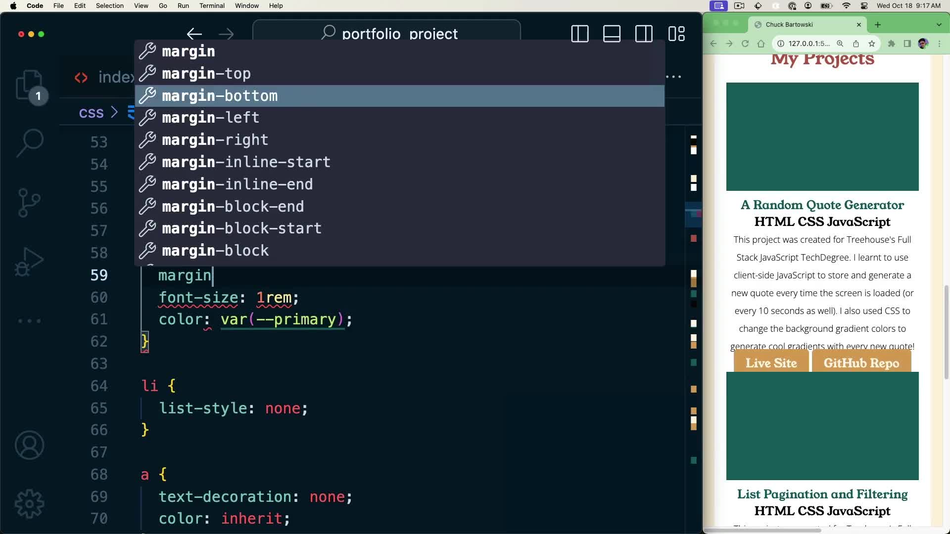 Styling the Projects, Contact and Footer Sections (How To) | Create a Portfolio Using HTML and ...