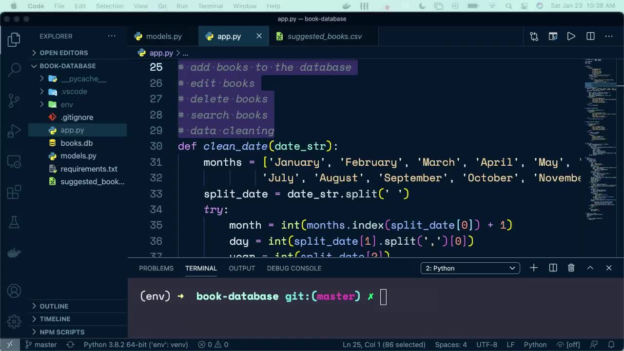 Update and Delete Books (How To) | SQLAlchemy Basics | Treehouse