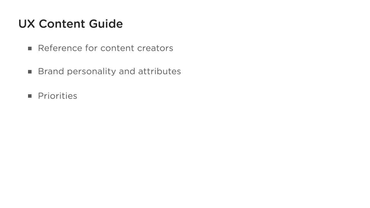 Creating a UX Content Guide (How To) | UX Content Strategy | Treehouse