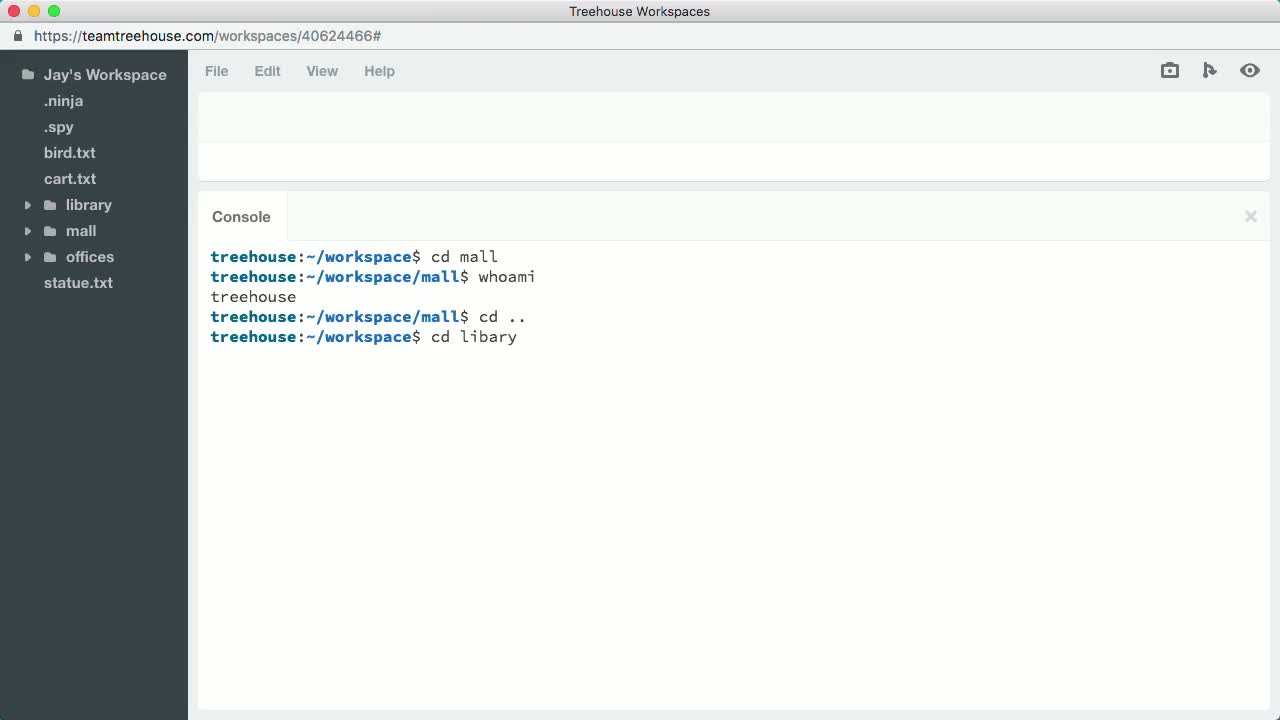 Shortcuts (How To) | Introduction to the Terminal | Treehouse