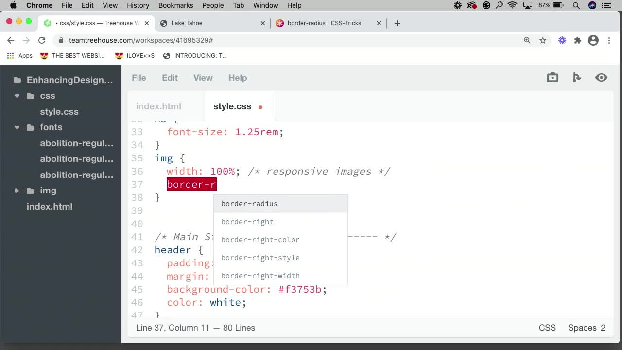 Rounded Corners (How To) | Enhancing Design with CSS | Treehouse