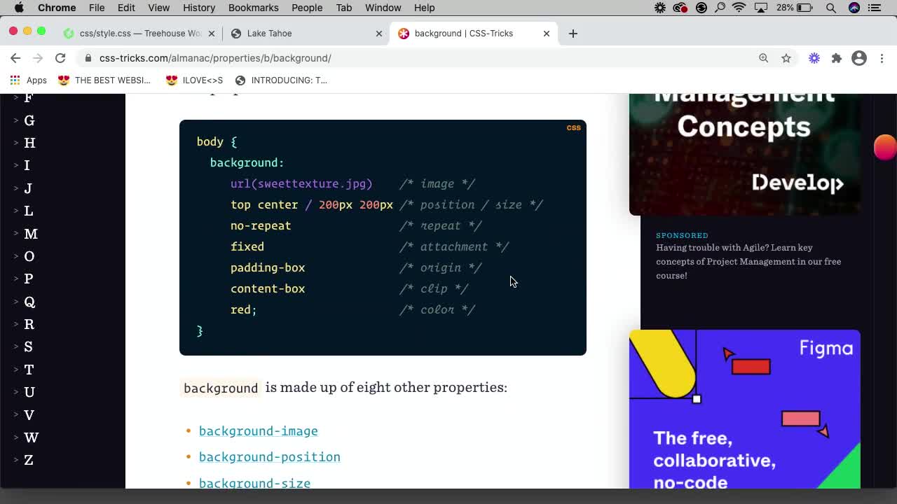 The Background Shorthand Property (How To) | Enhancing Design with CSS | Treehouse
