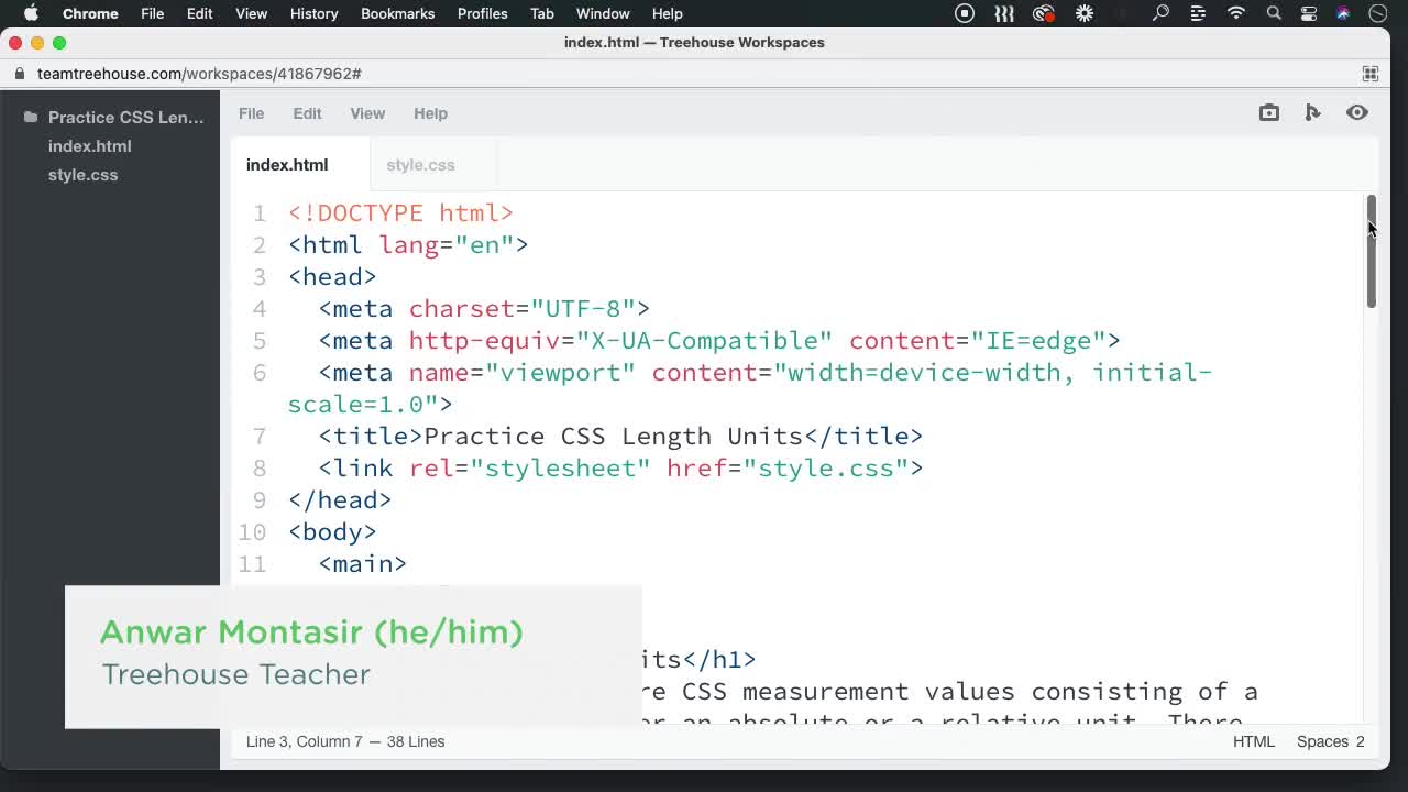 Practice CSS Length Units (How To) | Treehouse