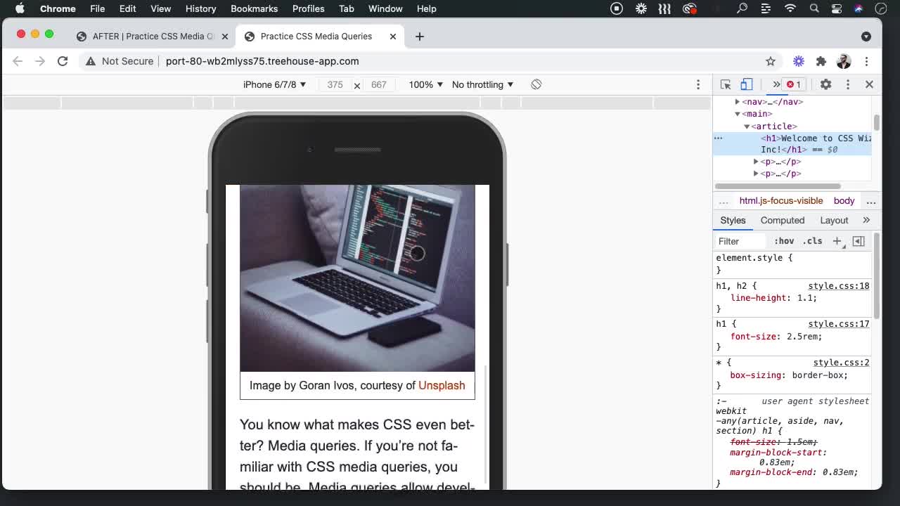 Introducing the Practice (How To) | Practice CSS Media Queries | Treehouse