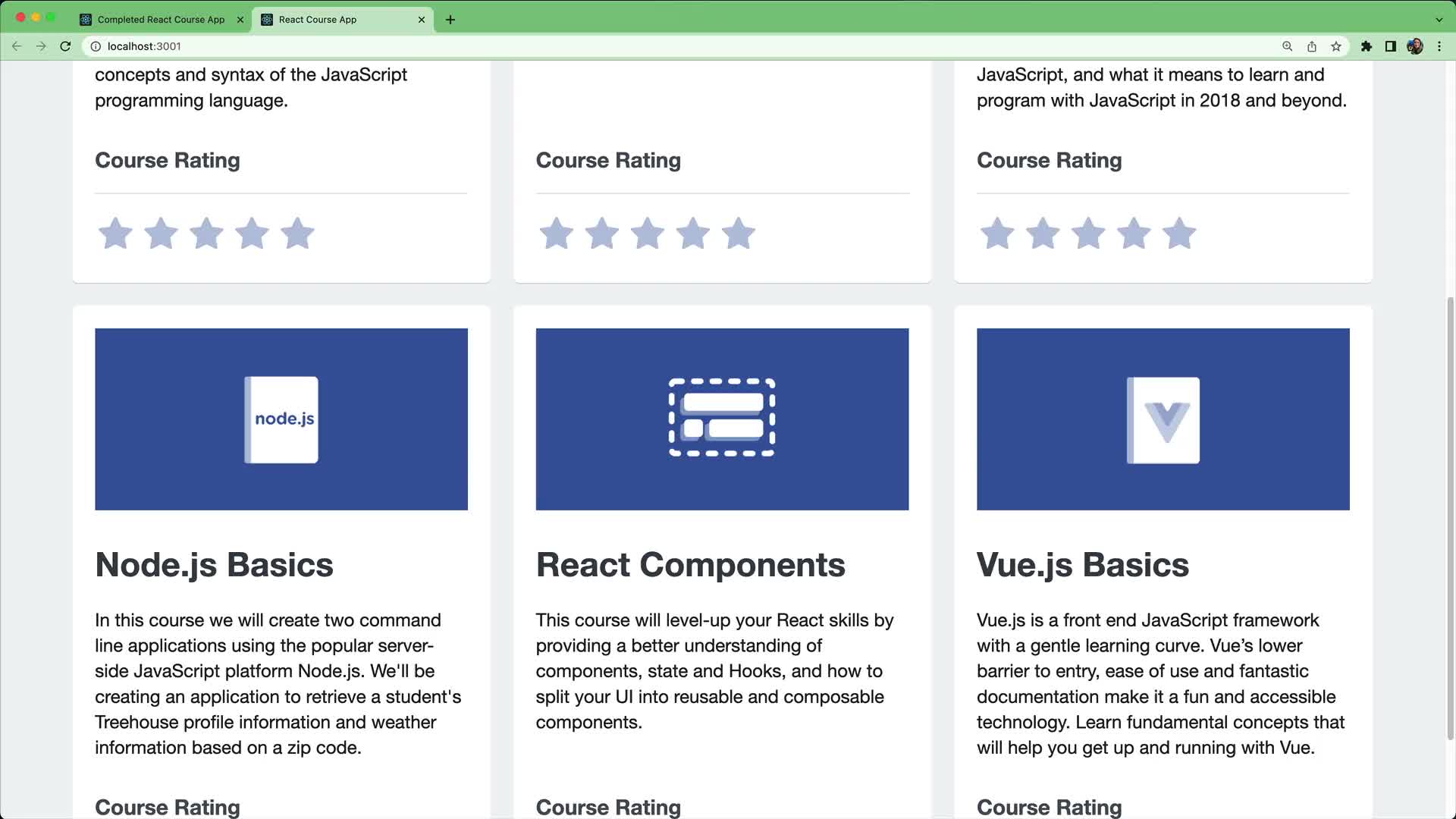 Solution: Select Stars Based on Rating (How To) | Practice State in React | Treehouse