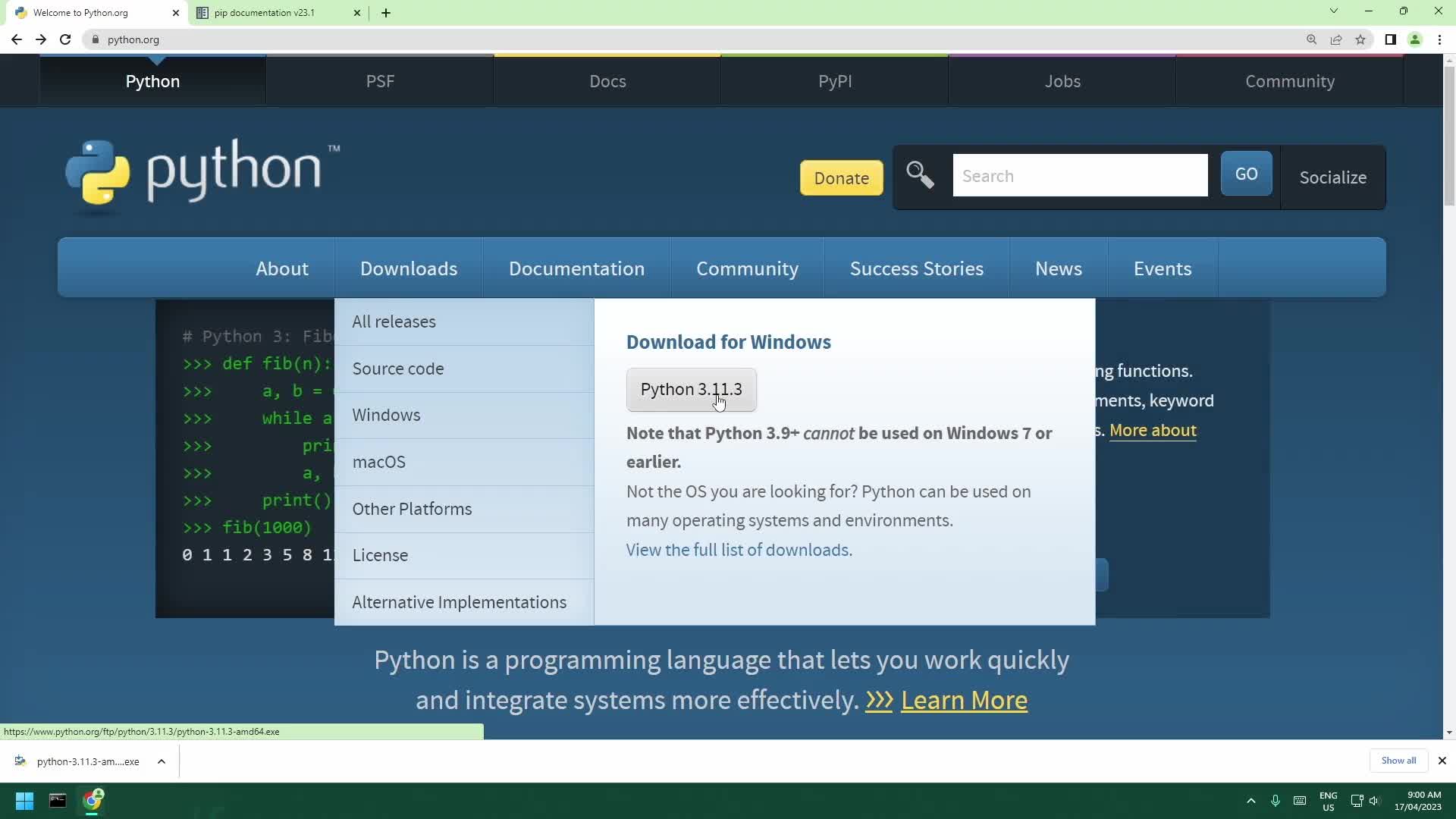 Installing Python How To How To Install Python Windows Treehouse