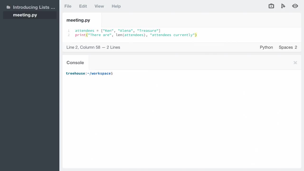 Addition (How To) | Introducing Lists | Treehouse
