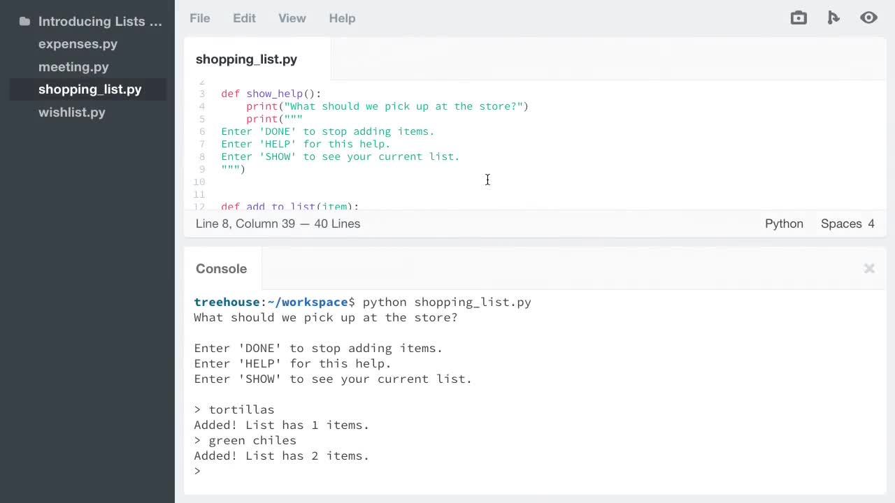 Introducing Lists Course (How To) | Treehouse