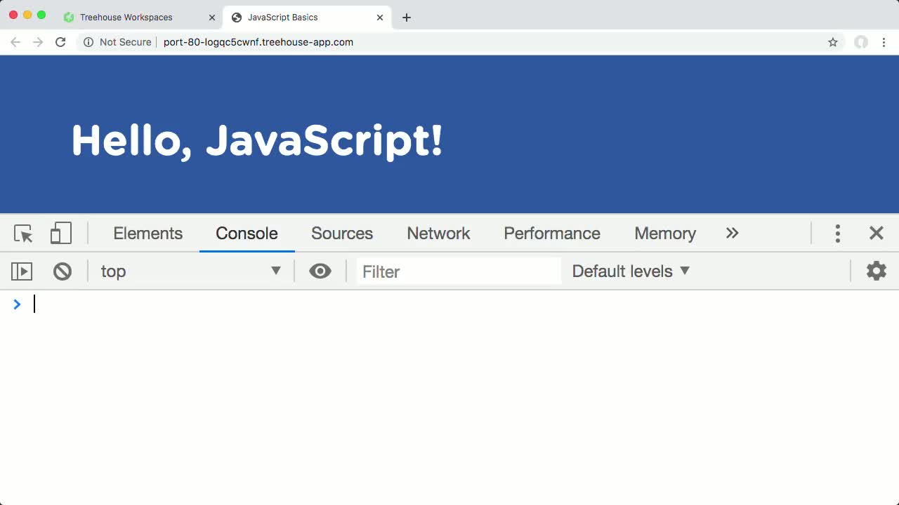 Your First JavaScript Program (How To) | JavaScript Basics | Treehouse
