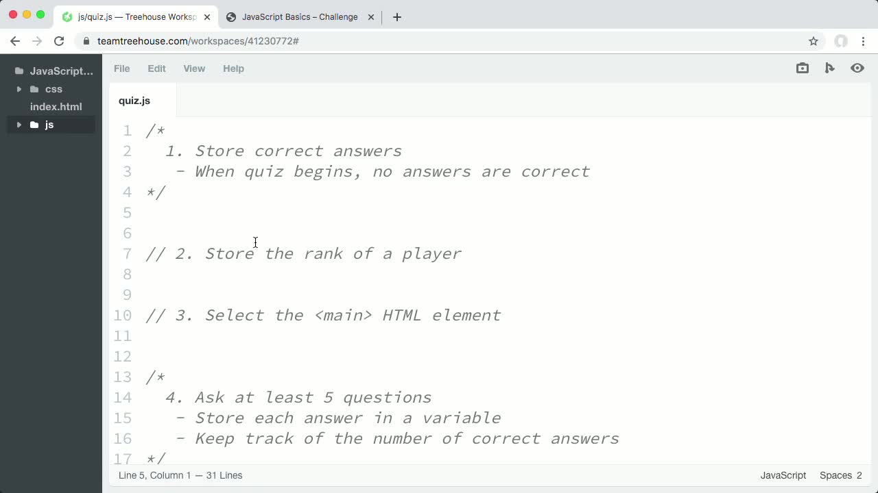The Conditional Challenge (How To) | JavaScript Basics | Treehouse