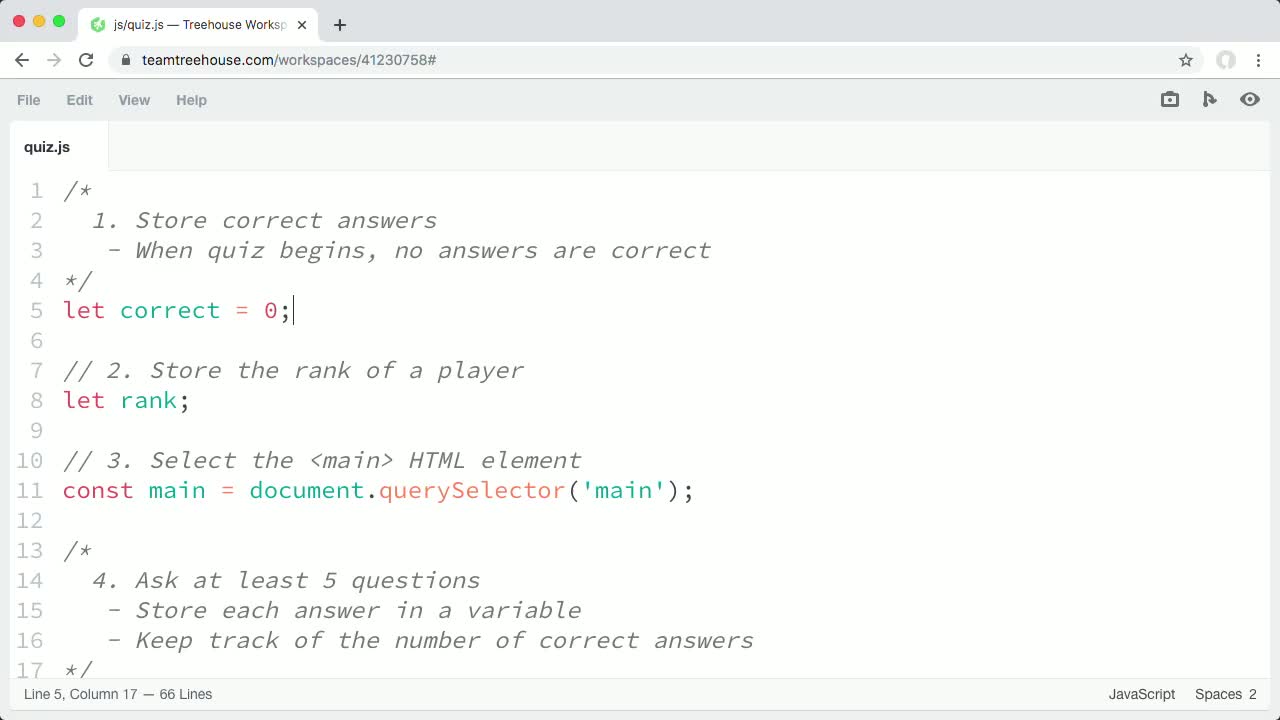 The Conditional Challenge Solution (How To) | JavaScript Basics | Treehouse