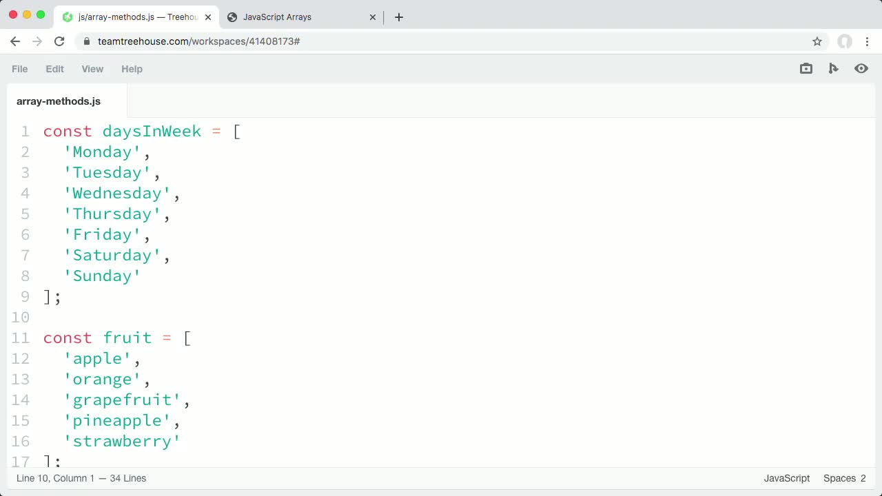Useful Array Methods (How To) | JavaScript Arrays | Treehouse