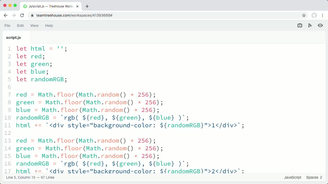 The Refactor Challenge – One Solution (How To) | JavaScript Loops | Treehouse