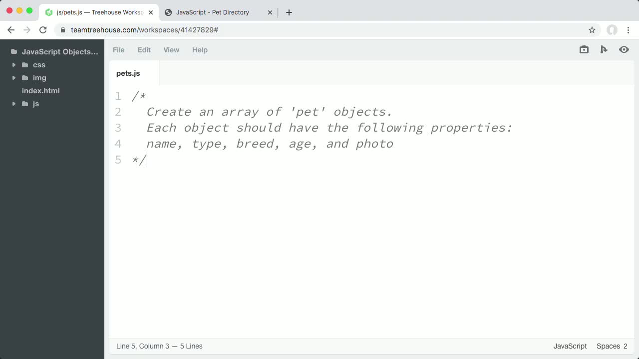 Build an Object Challenge – One Solution (How To) | JavaScript Objects | Treehouse