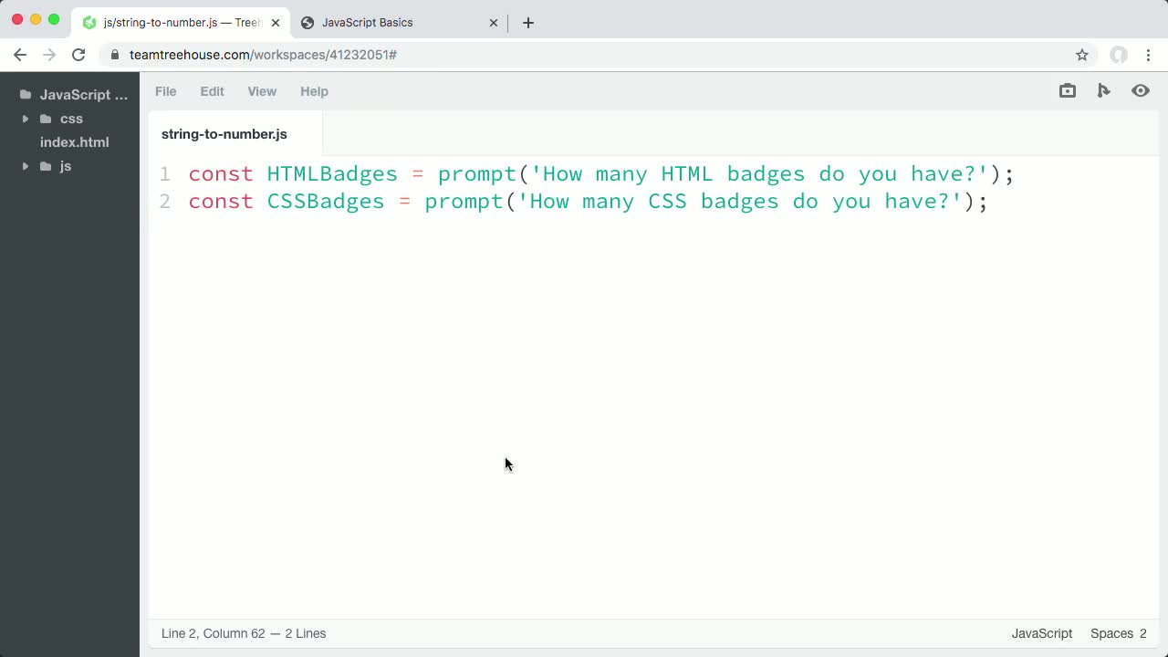 Treating Strings As Numbers (How To) | JavaScript Numbers | Treehouse
