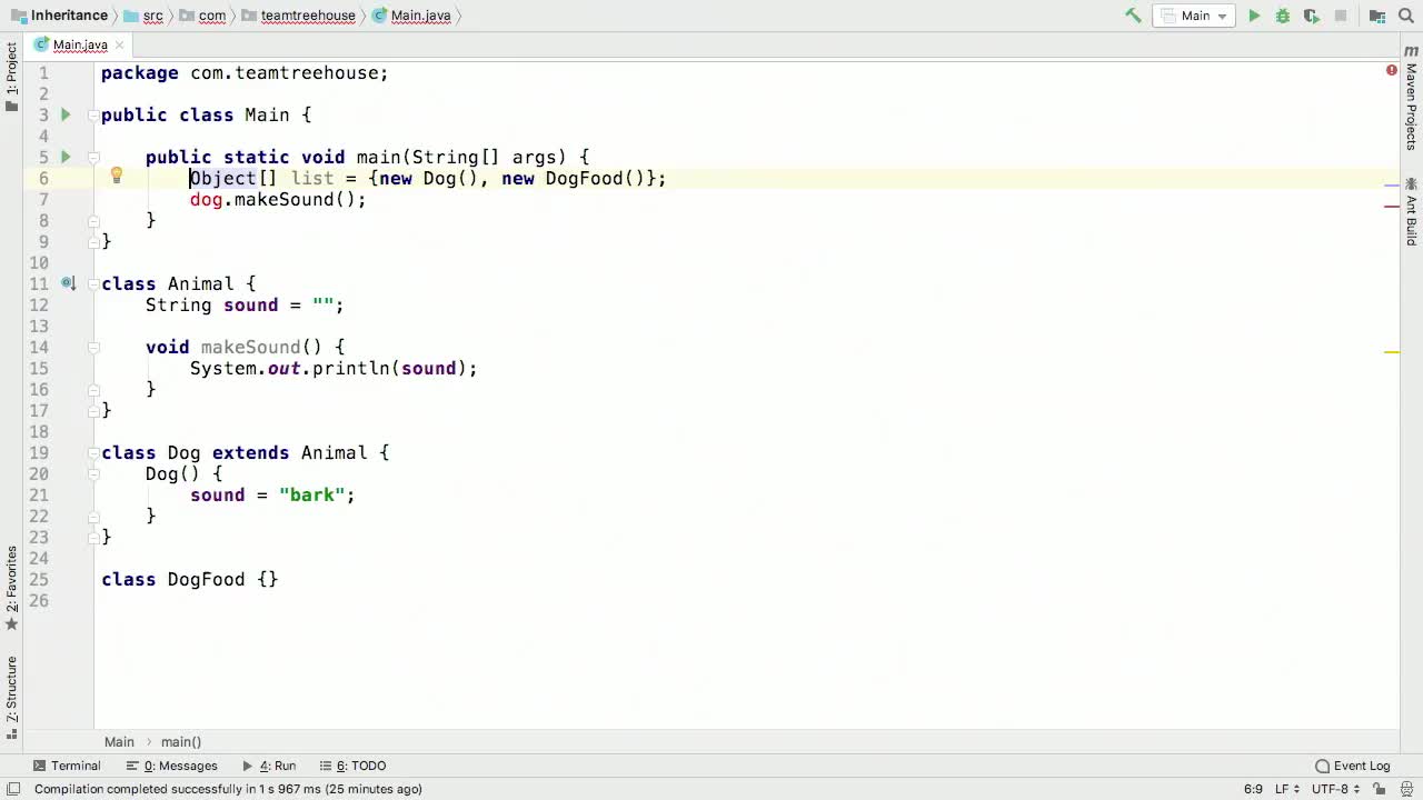 Casting Instances (How To) | Inheritance in Java | Treehouse
