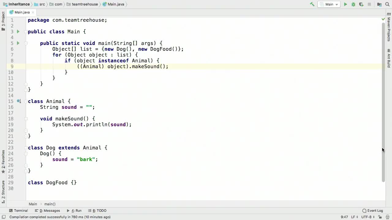 Object Methods (How To) | Inheritance in Java | Treehouse