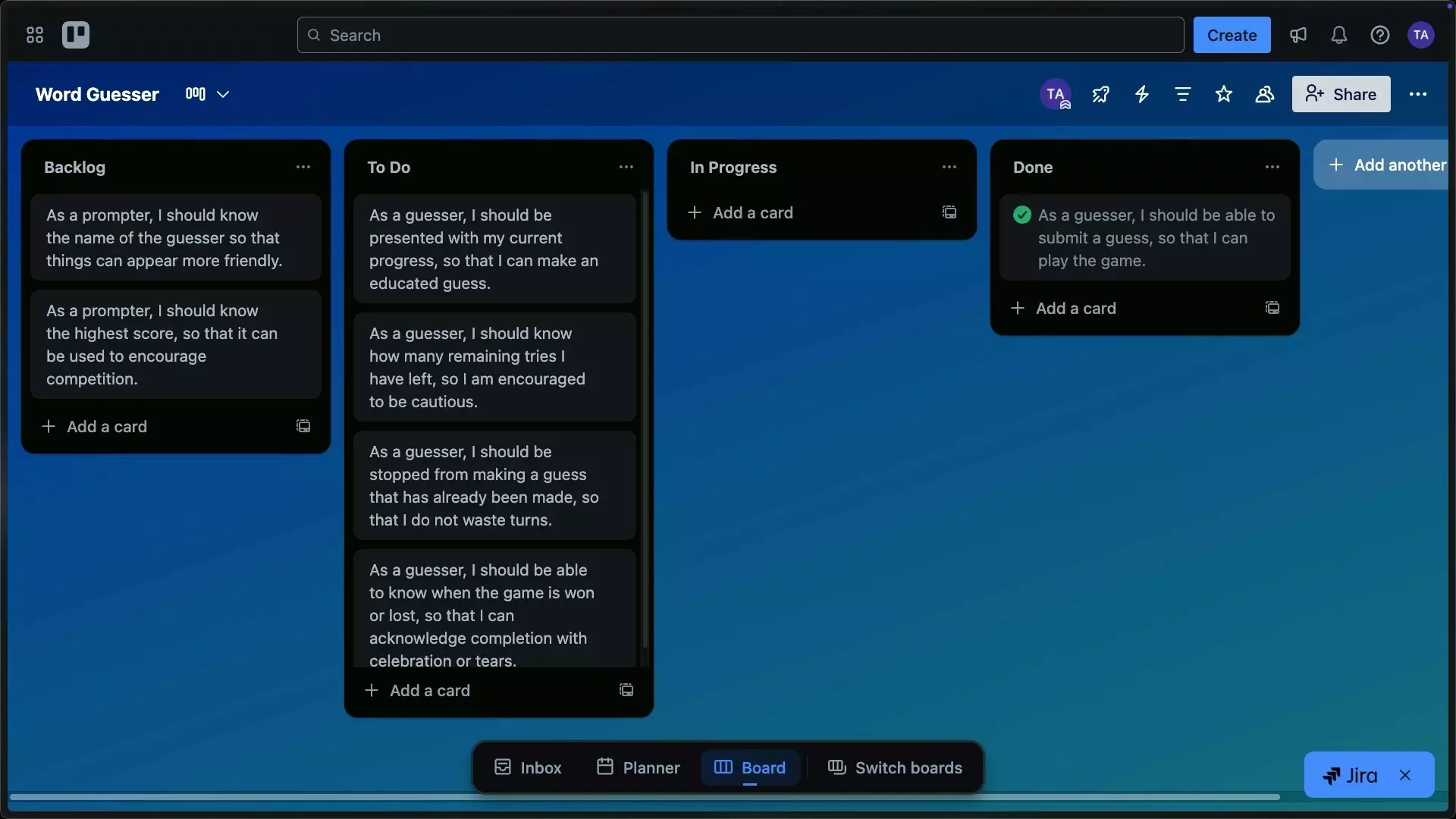 Current Progress (How To) | Practice Java Objects - Word Guessing Game ...