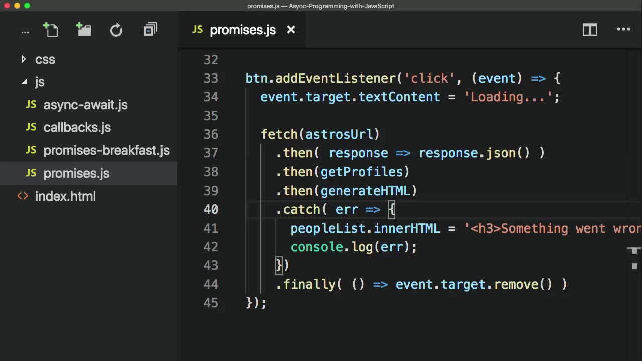 Convert Promise Handling to Async/Await (How To) | Asynchronous ...
