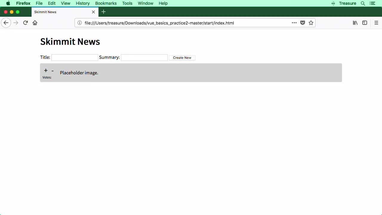 Vue.js List Rendering: One Solution (How To) | Practice Vue.js List Rendering | Treehouse