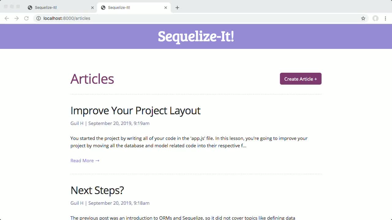 Instance Methods (How To) | Using Sequelize ORM With Express | Treehouse