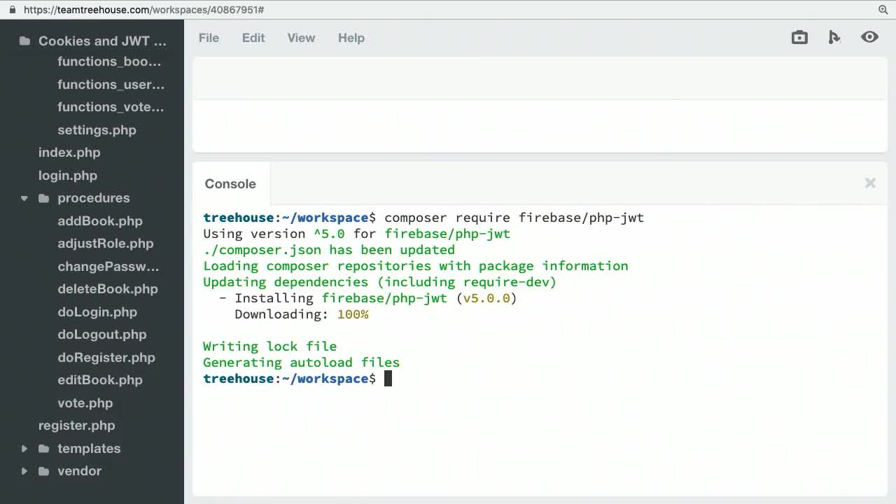 Setting up the Packages (How To) | Using Cookies and JWTs for Secure ...