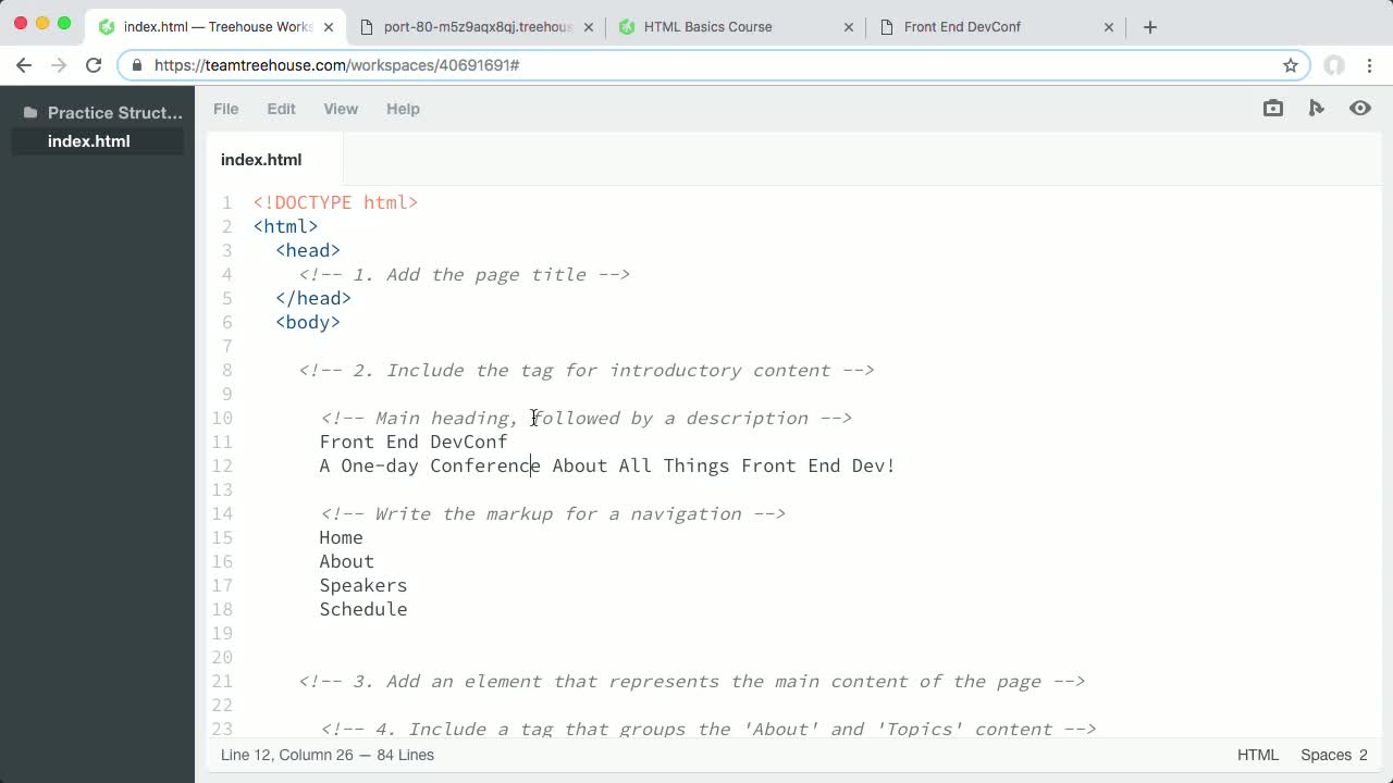 Practice Structuring and Grouping Content (How To) | Treehouse