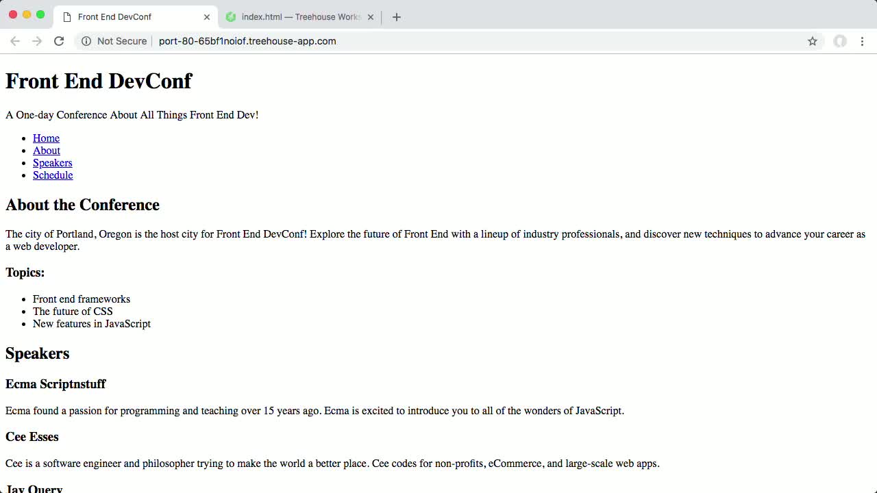 One Solution (How To) | Practice Structuring and Grouping Content | Treehouse