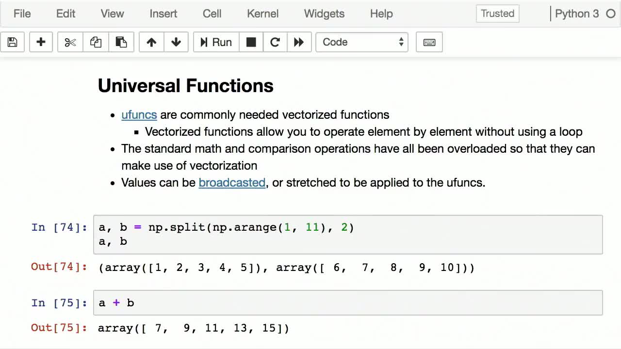 Routines in Action (How To) | Introduction to NumPy | Treehouse