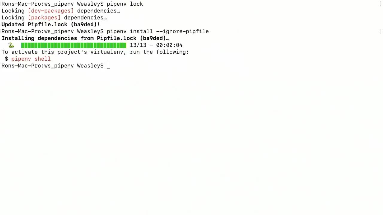 Dependency Graphs (How To) | Pipenv: The Python Package Manager | Treehouse