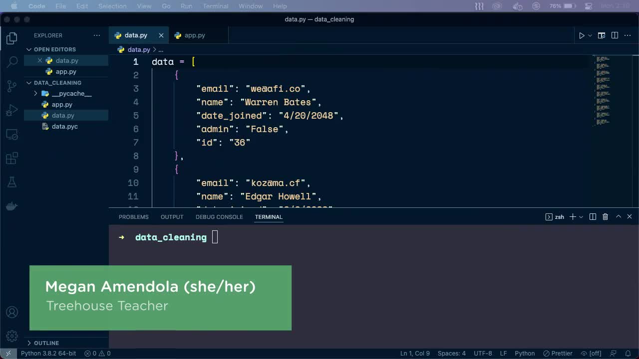 Practice Cleaning Data (How To) | Treehouse
