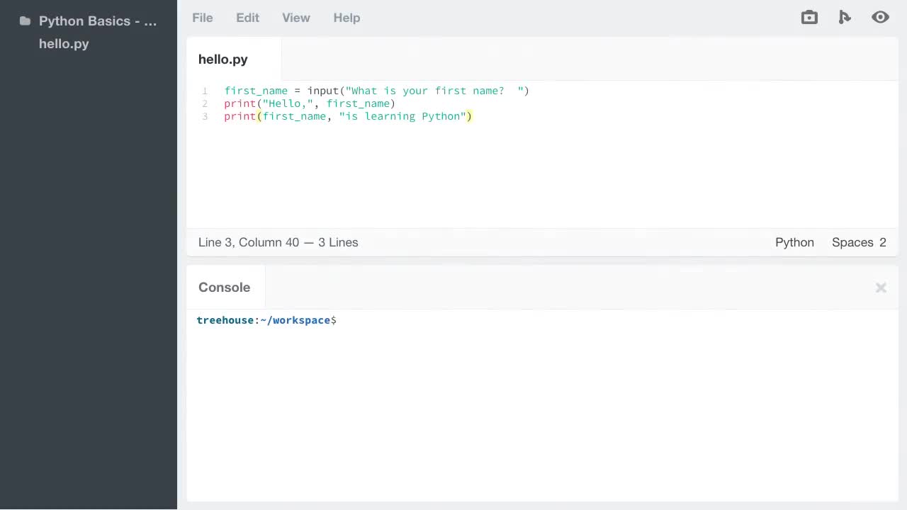 Numeric How To Python Basics Treehouse