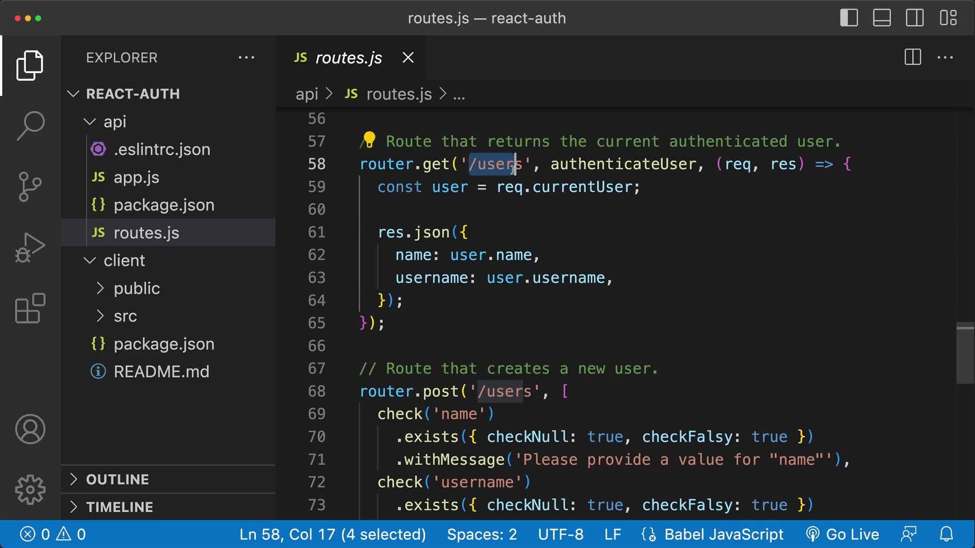 Reviewing The Project Files How To React Authentication Treehouse