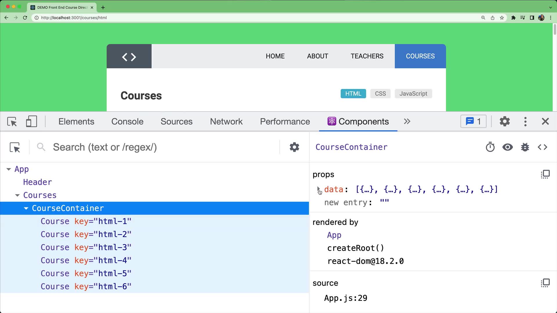 Stage 3 Course Directory Walk-through (How To) | React Router v6 Basics | Treehouse