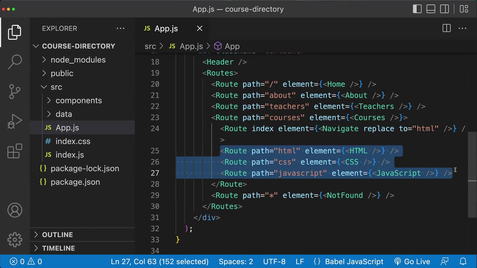 Passing Data to Components via Routes (How To) | React Router v6 Basics ...