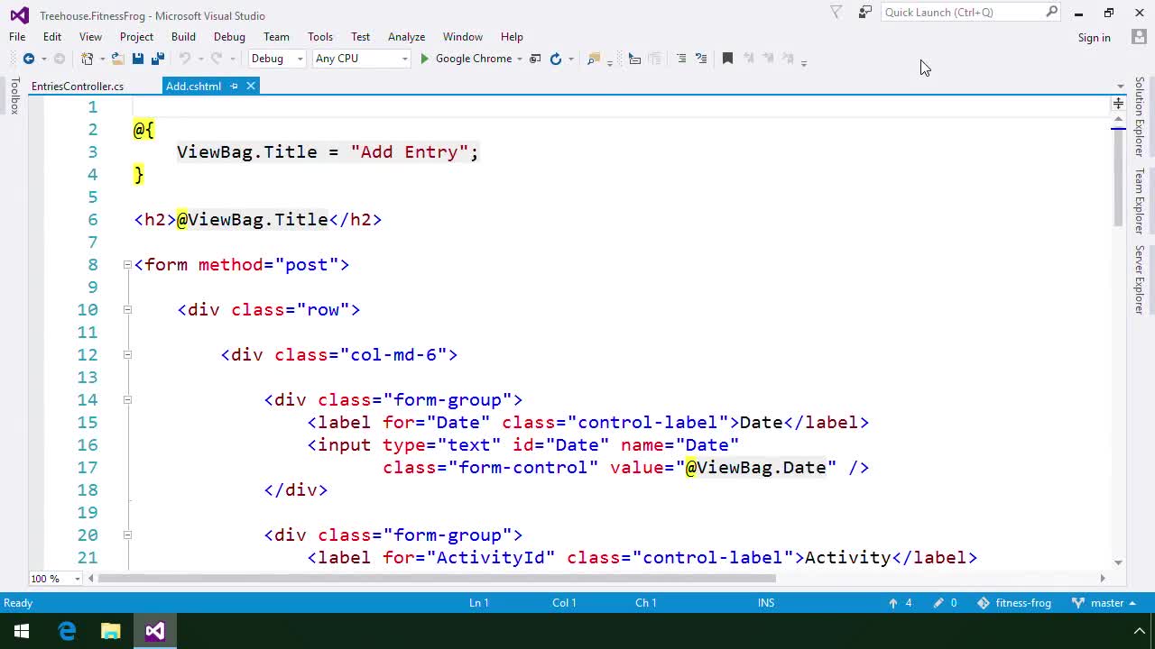 Creating Forms Using the HTML Helpers (How To) | ASP.NET MVC Forms | Treehouse