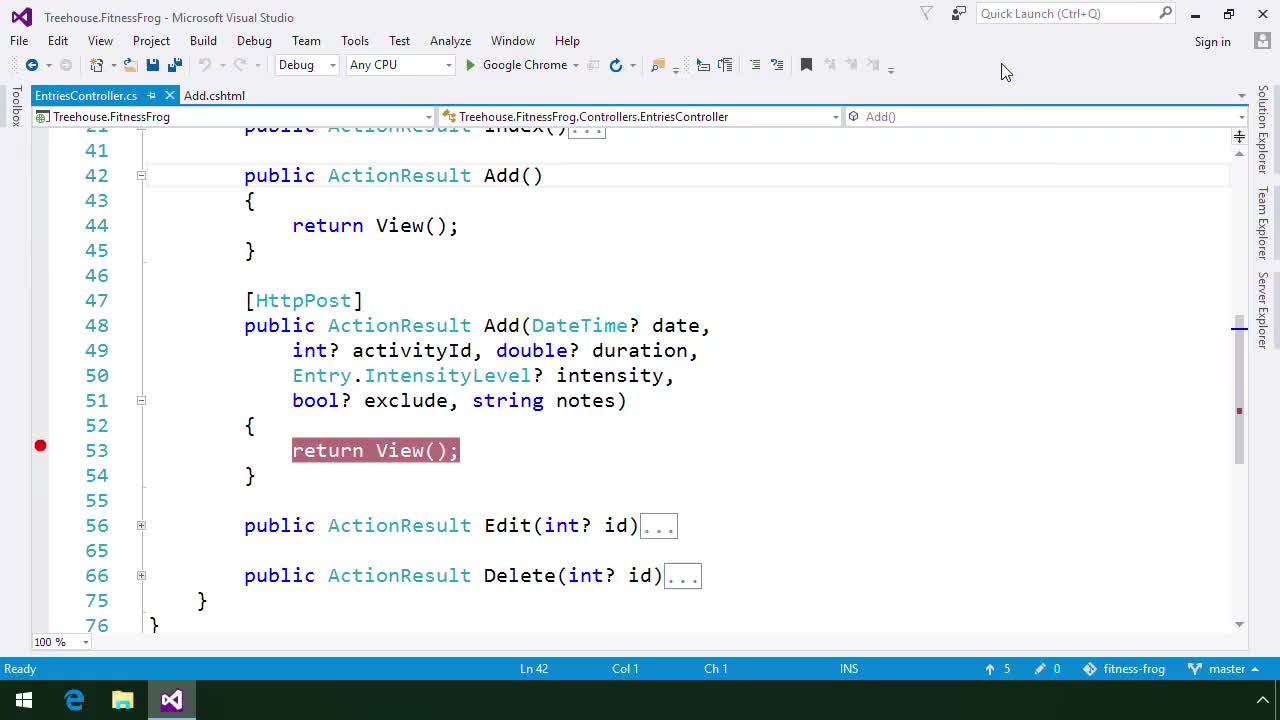 Using Our Models How To Aspnet Mvc Forms Treehouse 9584