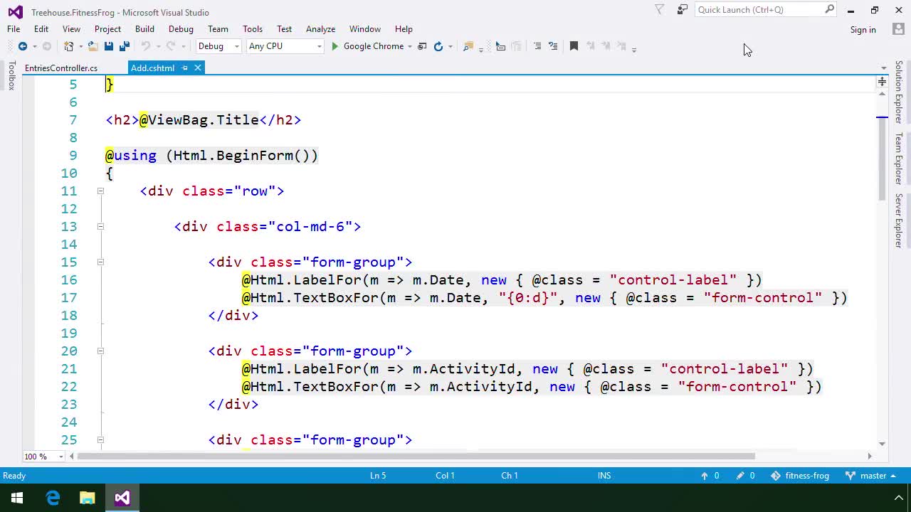 Working with Drop Down Lists (How To) | ASP.NET MVC Forms | Treehouse