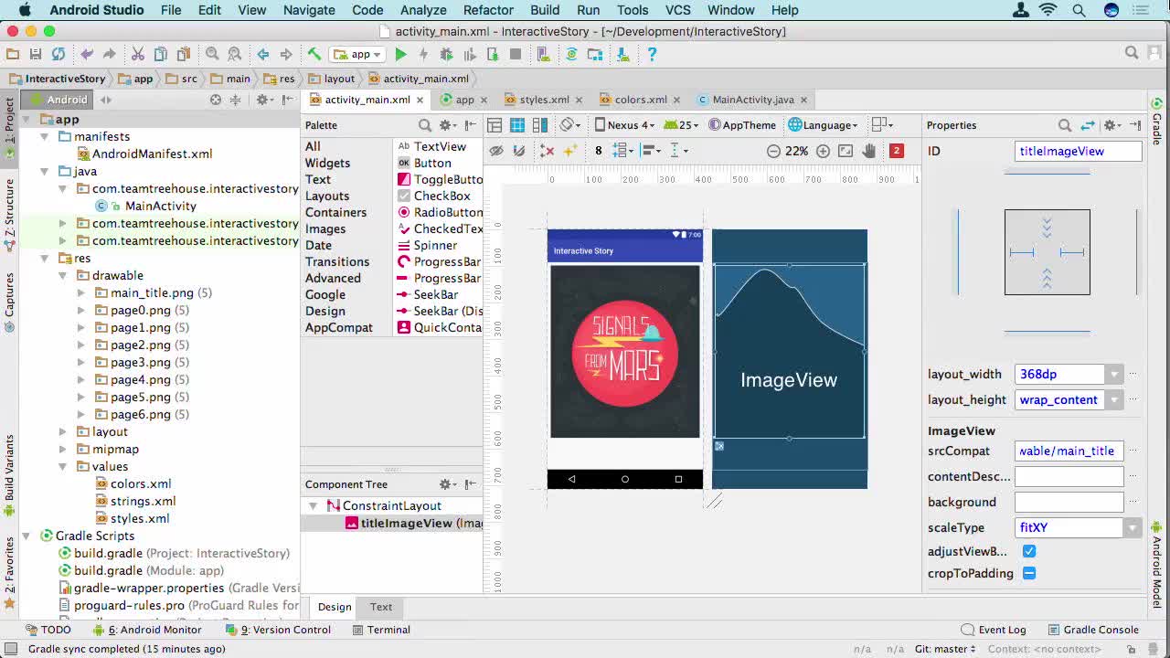 Introducing Constraintlayout How To Build An Interactive Story App Treehouse 