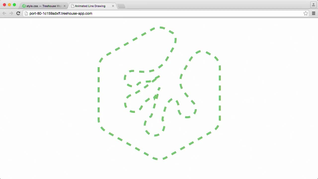 Animating stroke-dasharray and stroke-dashoffset (How To) | Animating SVG with CSS | Treehouse