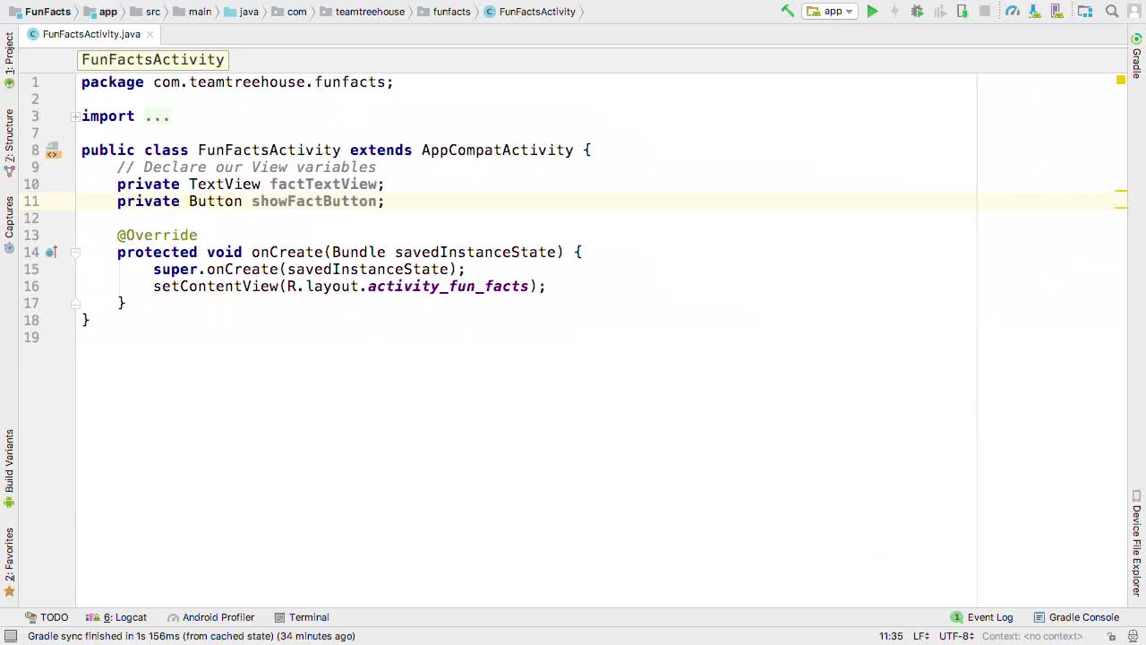 Accessing Views in Code: Assigning Variables (How To) | Build a Simple Android App with Java ...